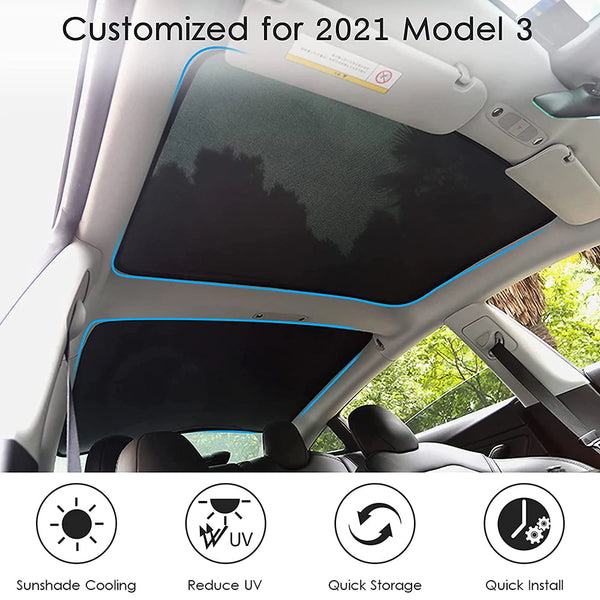 Sunroof Sunshade for Tesla Model 3 2021-2023 – VXDAS Official Store