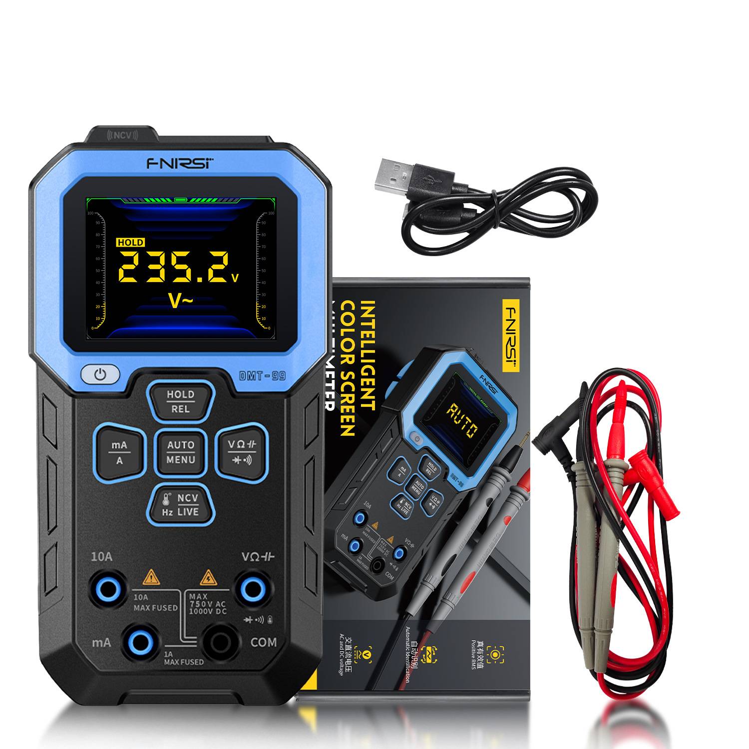 FNIRSI DMT-99 Digital Multimeter 10000 Counts TRMS