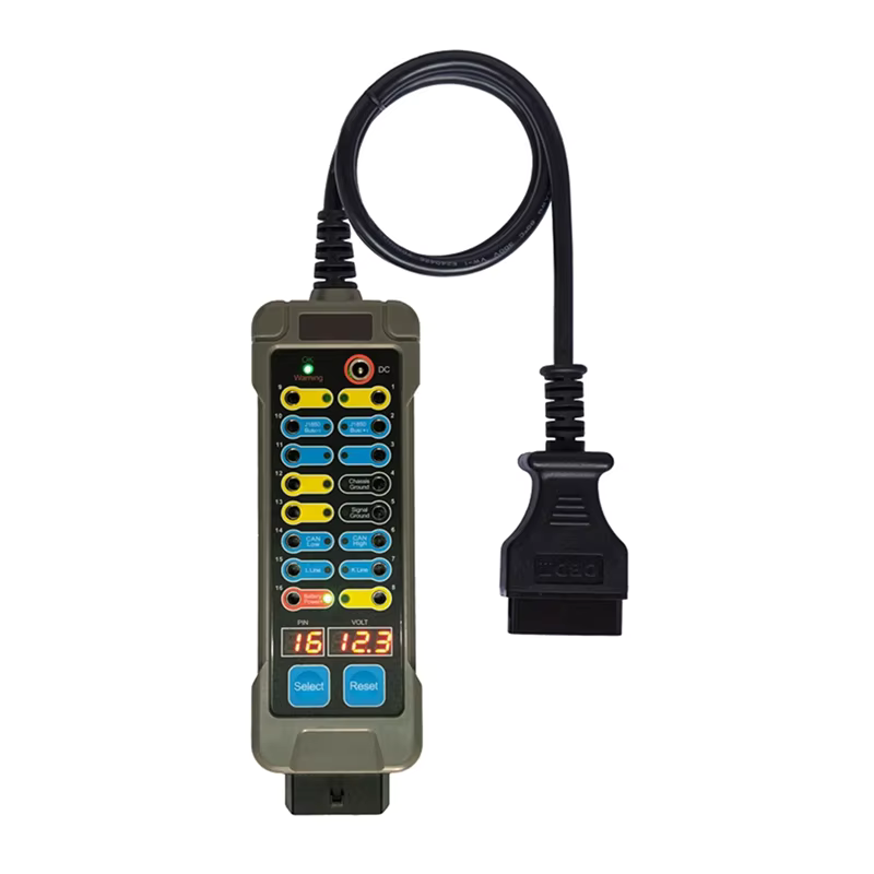 OBD2 Breakout Box 12V 24V Universal DLC Connector with Pin Out Box for