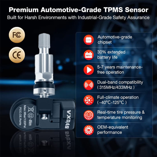 VXDAS TPMaster Universal TPMS Programming Tool & Tire Sensor replace ...