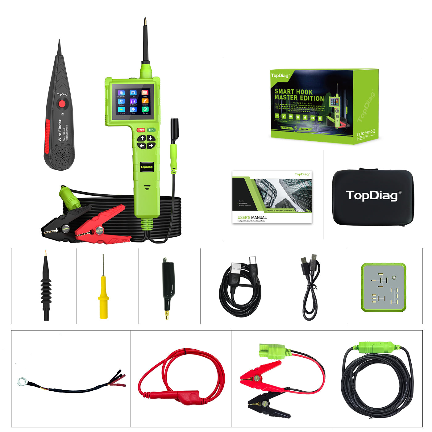 TopDiag P200 PRO Circuit System Tester