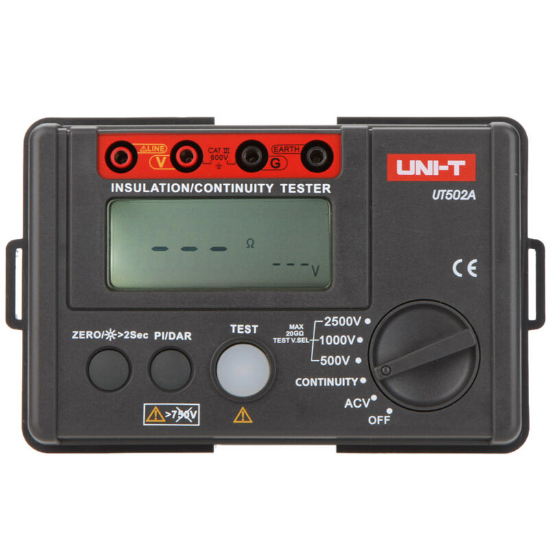 UNI-T UT502A 2500V Digital Insulation Resistance Meter – VXDAS Official ...