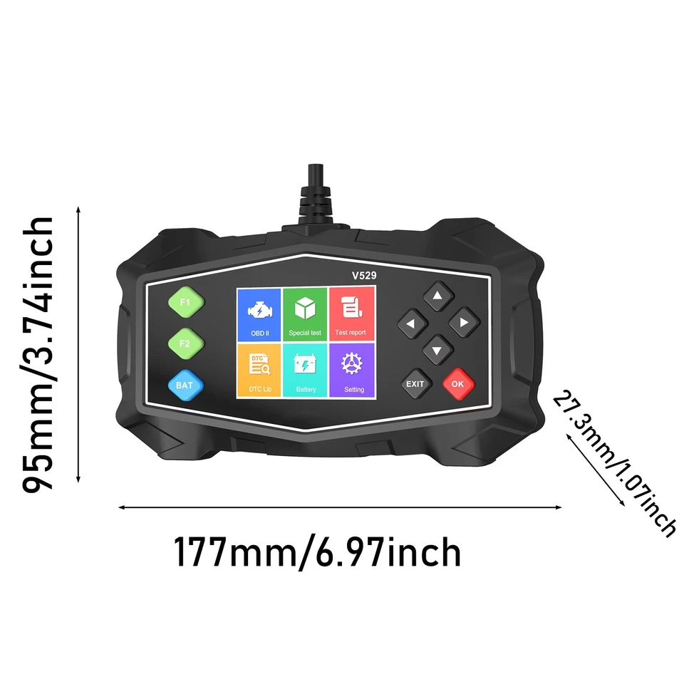 V529 OBD2 Scanner Automotive Fault Diagnostic Tool Check Engine