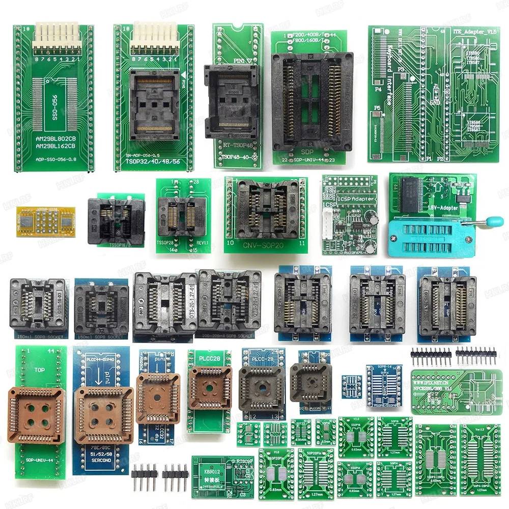 XGecu T56 Universal Programmer +51 Adapters for SPI NAND Flash/EMMC ...