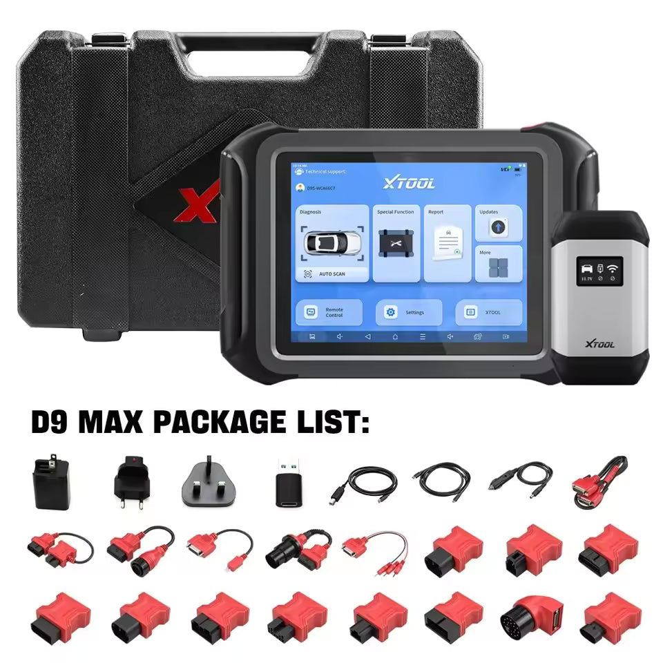 XTOOL D9 MAX Bluetooth Diagnostic Tools J2534 ECU Programming Automoti