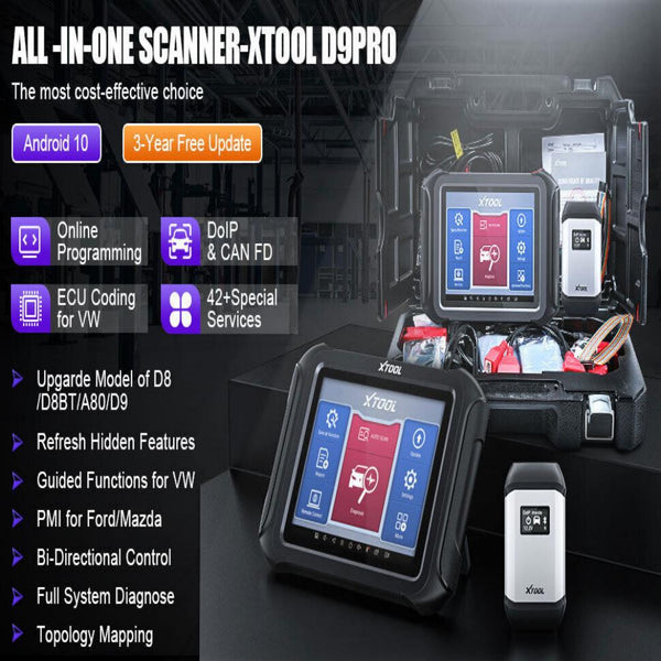 XTOOL D9S PRO System Diagnostics Online Offline programmer 24 fuctions – VXDAS Official Store