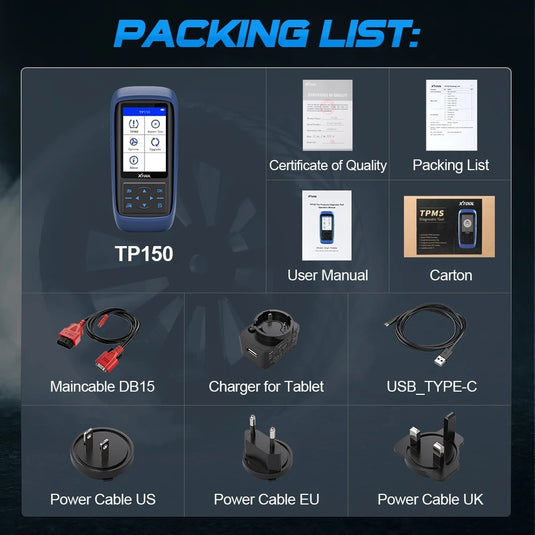 TPMS Tire Pressure Monitor System Sensor & Tools