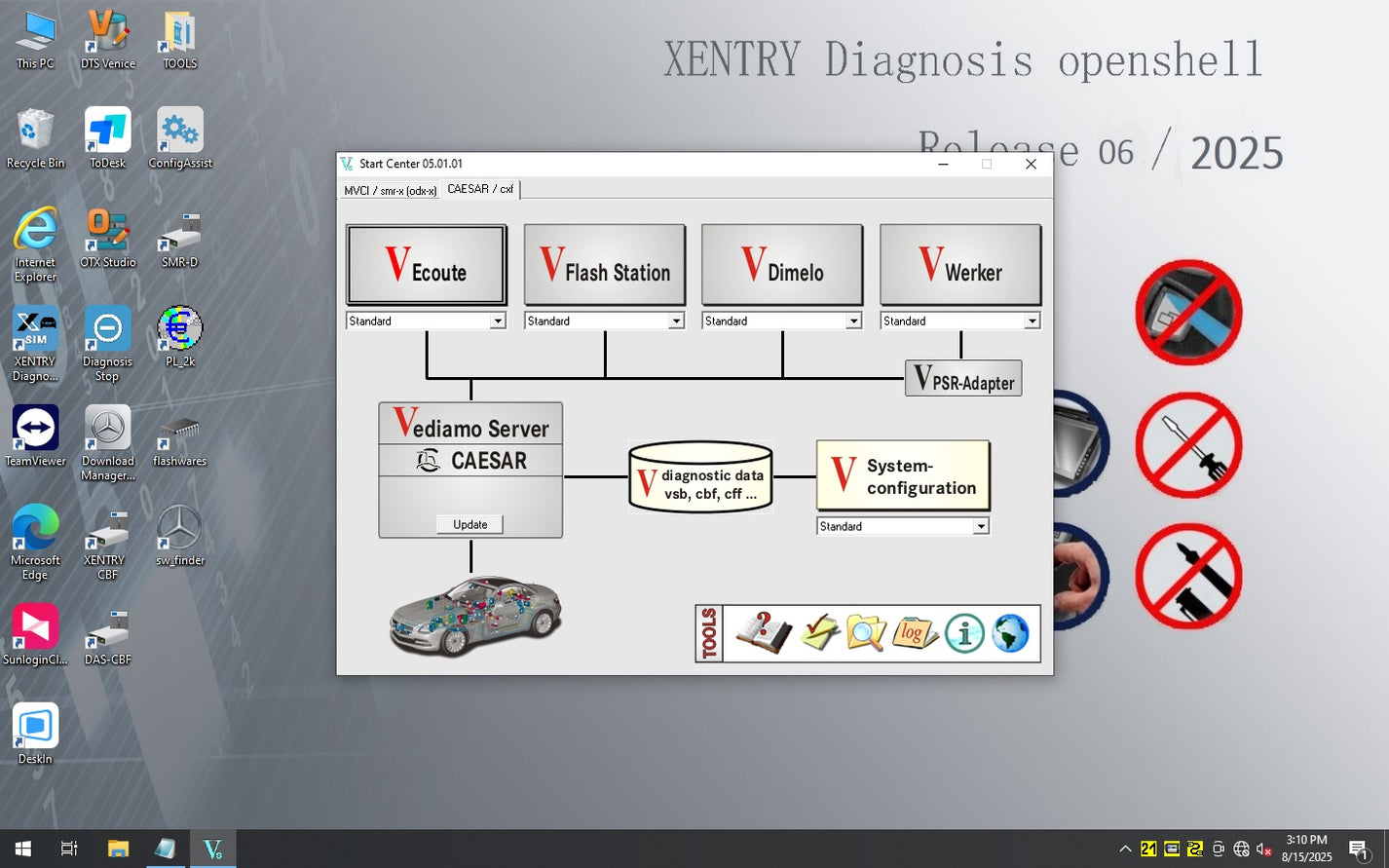 Mitsubishi Fuso Xentry Truck Diagnostic Software V2025.06 Car+V2025.04