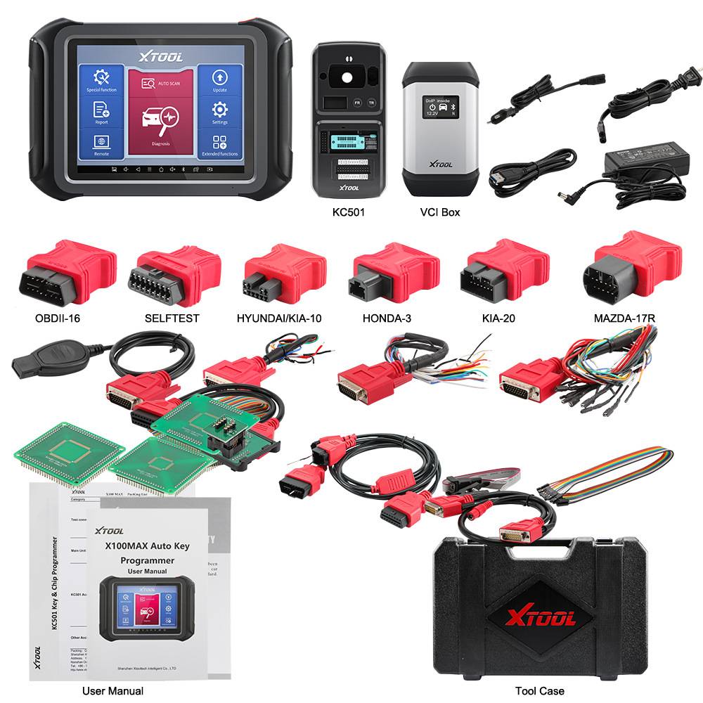 Xtool X100 MAX Auto Key Programmer with KC501 Adapter Supports ECU cod ...