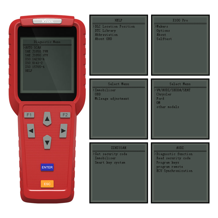 Original Xtool X-100 X100 Pro Hand-held Car Key Programmer