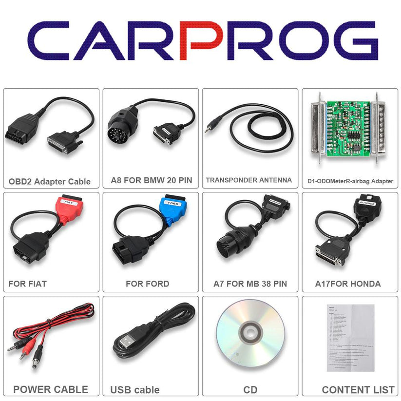 Carprog Online Version V13.77 V8.21 + V10.93 ECU Programmer Best Airba