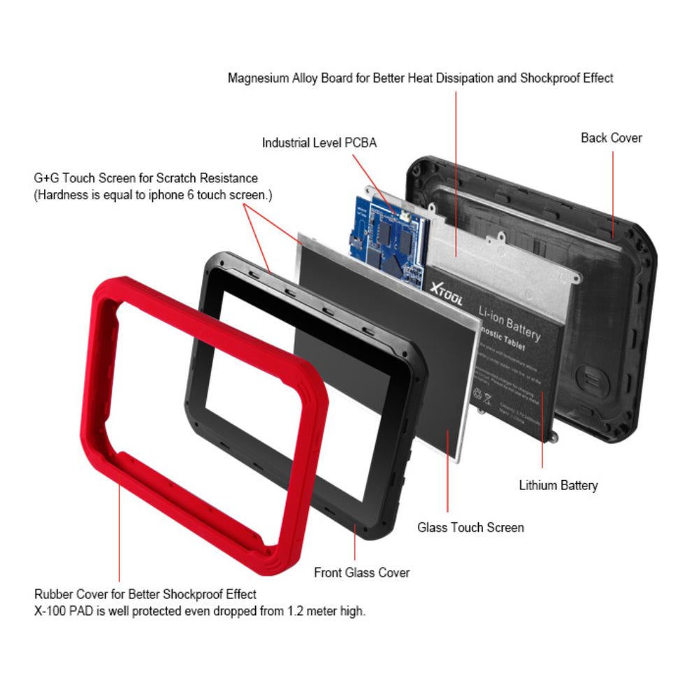 Original XTOOL X100 PAD Tablet Key Programmer Free Update