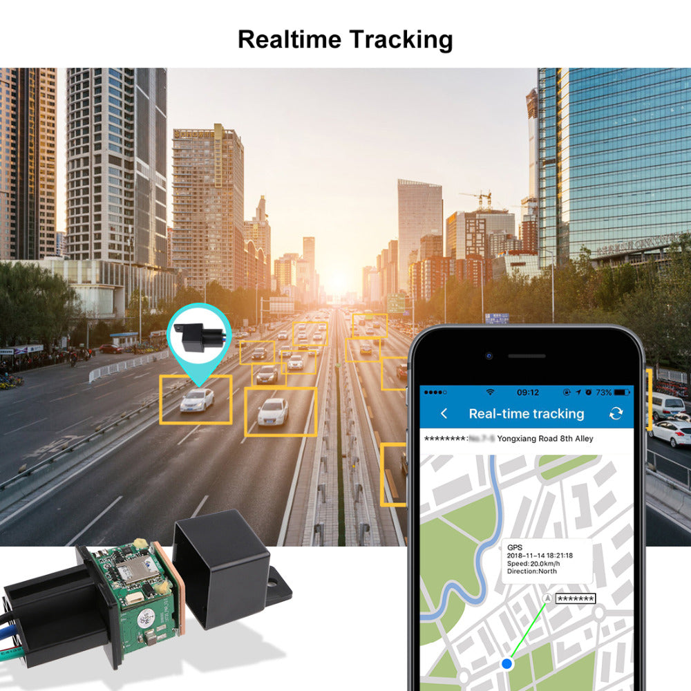 Car Relays GPS Tracker Car Shock Alarm GPS GSM Locator Tracking Device ...