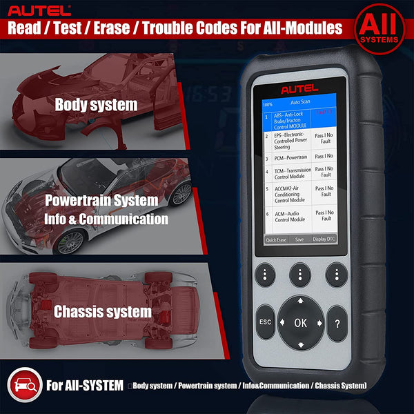 Autel MaxiDiag MD806 Pro Full System Diagnostic Tool OBD2 Scanner ...
