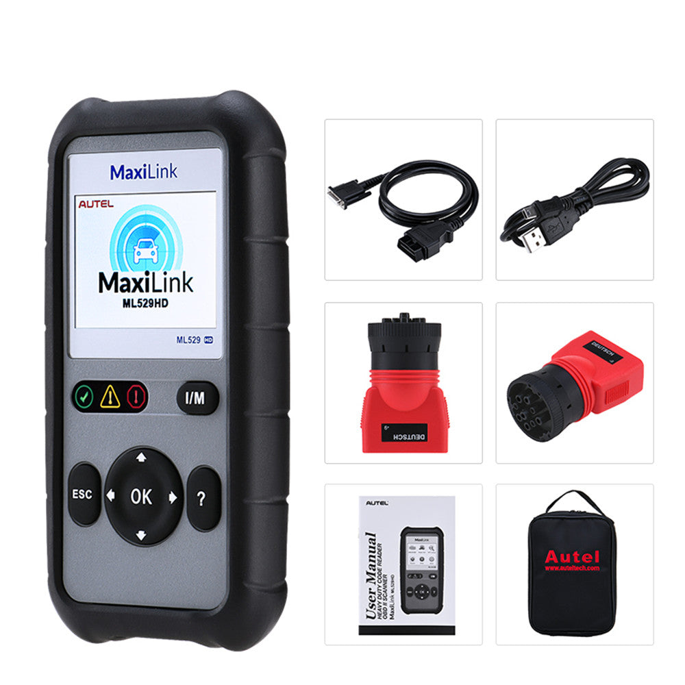 Autel MaxiLink ML529HD Car Diagnostic Tool Full EOBD OBD2 Scanner ...