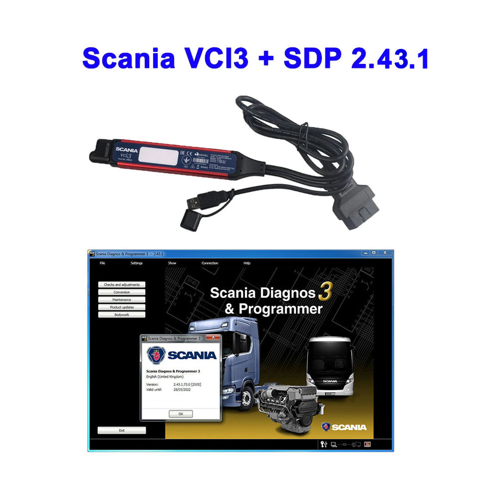 Scania VCI 3 Scanner WIFI Trucks Diagnostic Tool with SDP3 2.53 software