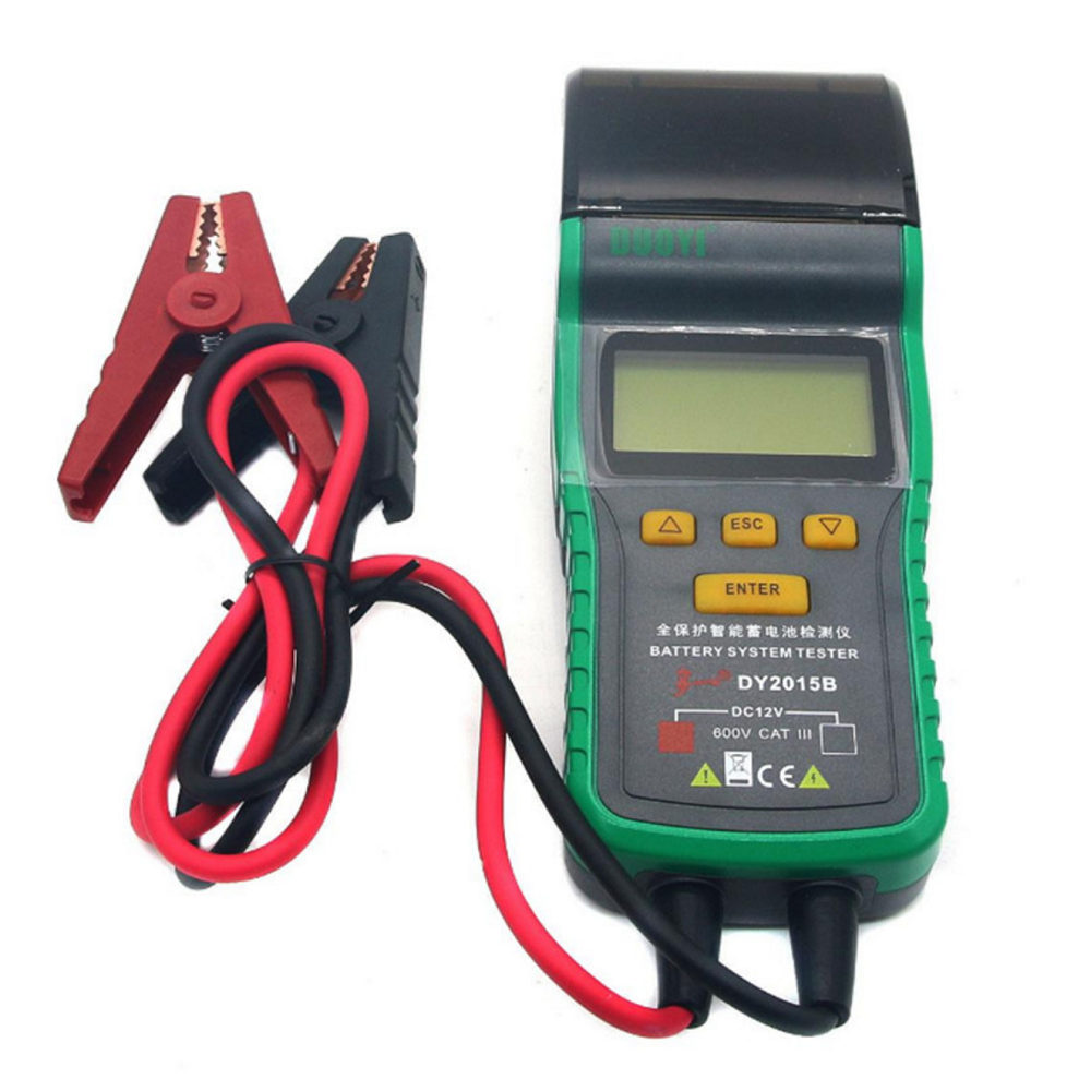 DUOYI DY2015B 12V Automotive Battery Tester with Printer Auto Power ...