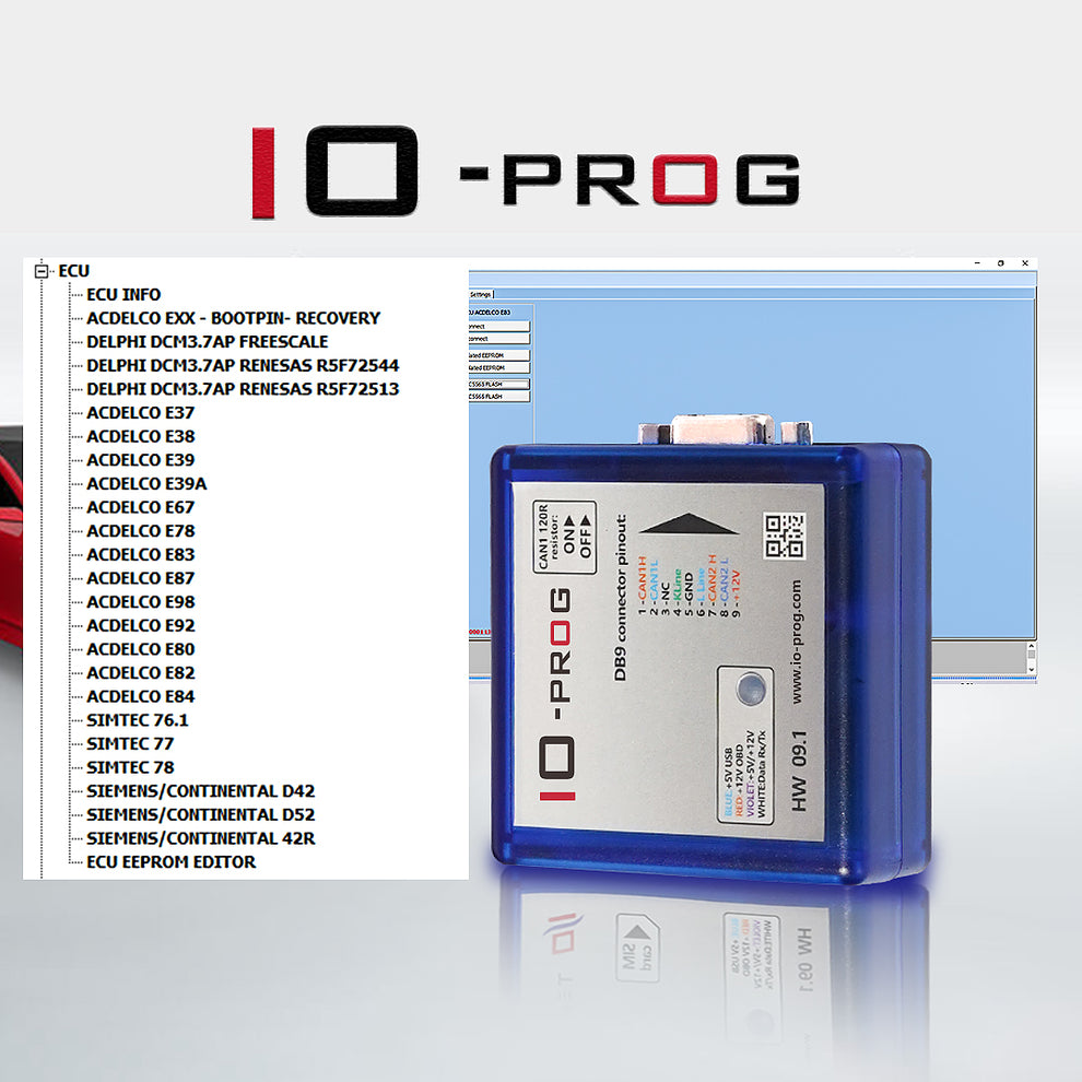IO-PROG ECU Programmer With G-M/OPE-L ECU Activation Modules & Functio