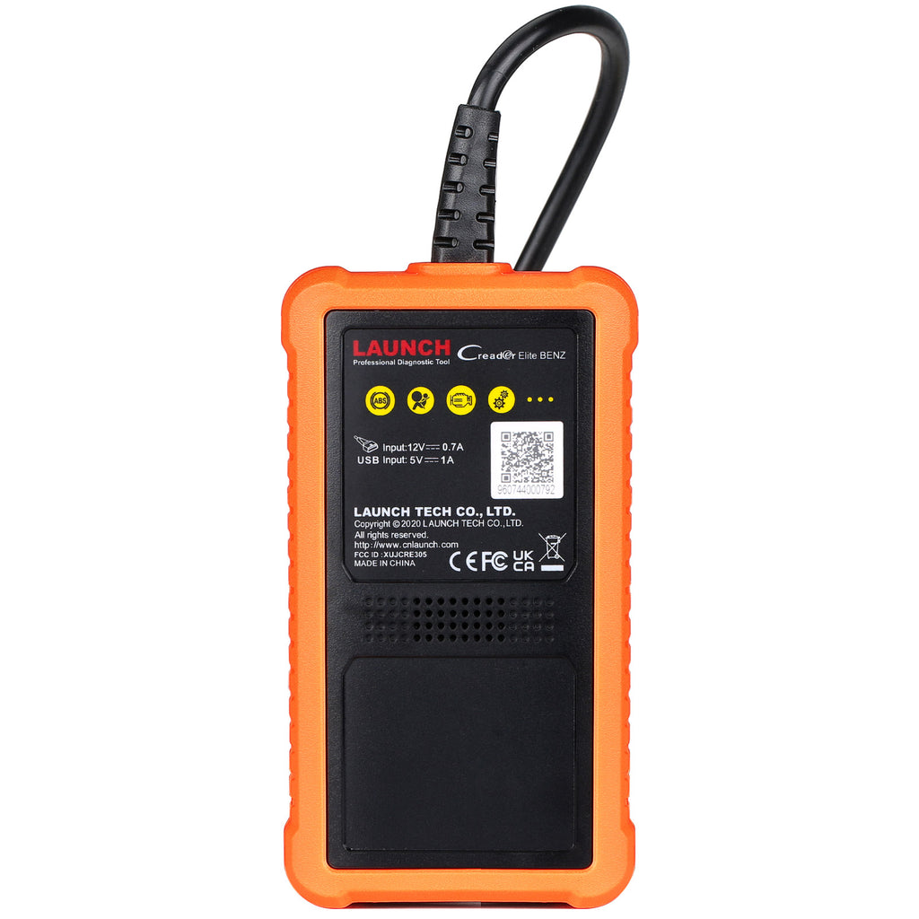 LAUNCH Creader Elite Benz OBD2 Scanner Code Reader + ABS & SRS Car Dia ...