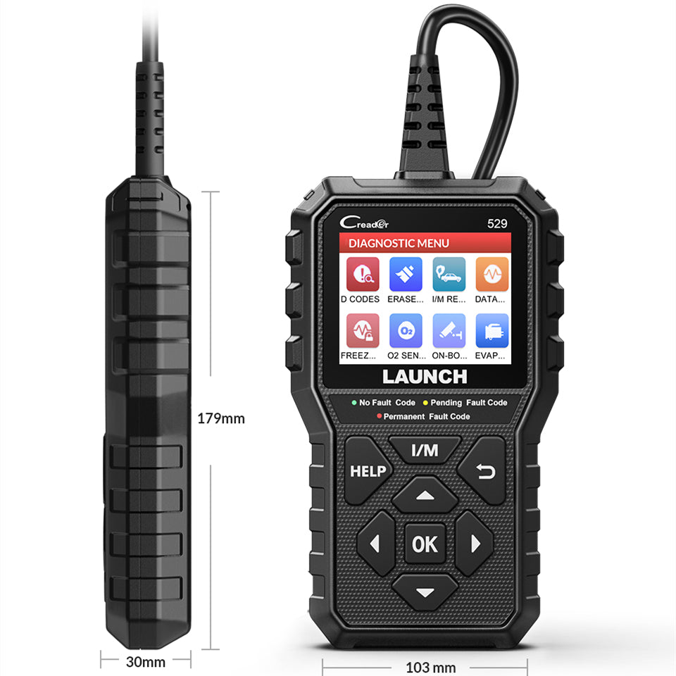 Launch X431 Creader 529 OBD2 Scanner Automotive Diagnostic Tool CR529 ...