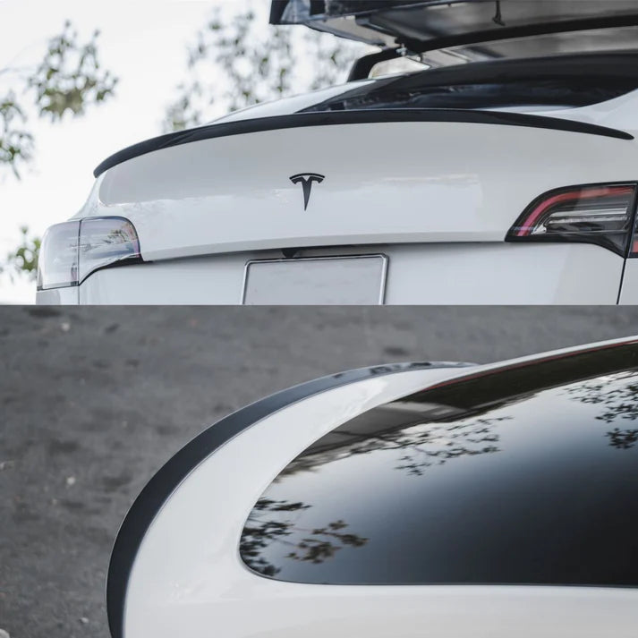 Wing Spoiler For Tesla Model 3 & Model Y-Real Molded Carbon Fiber ...