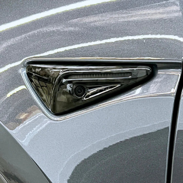 Real Carbon Fiber Side Camera Full Cover-For Tesla Model 3/Y/X/S ( 1 ...