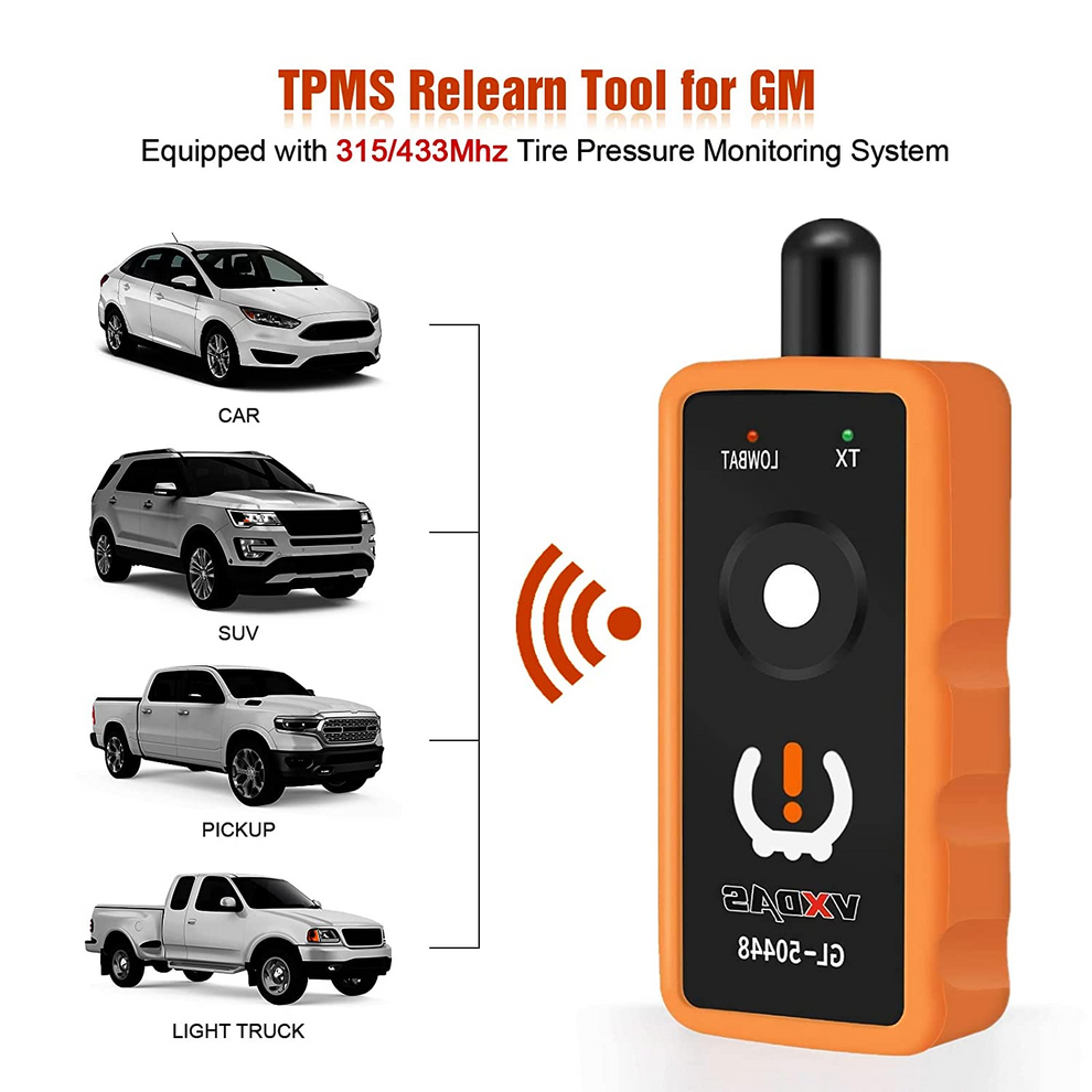 VXDAS GL-50448 TPMS Relearn Tool for G-M Tire Pressure Monitor System