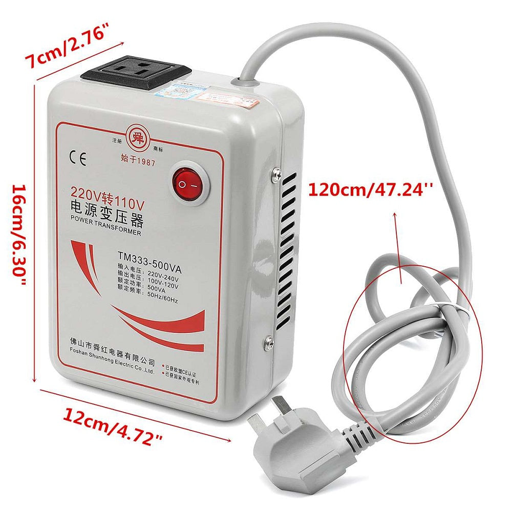 500W Voltage Converter Transformer From AC 220V to 110V – VXDAS ...