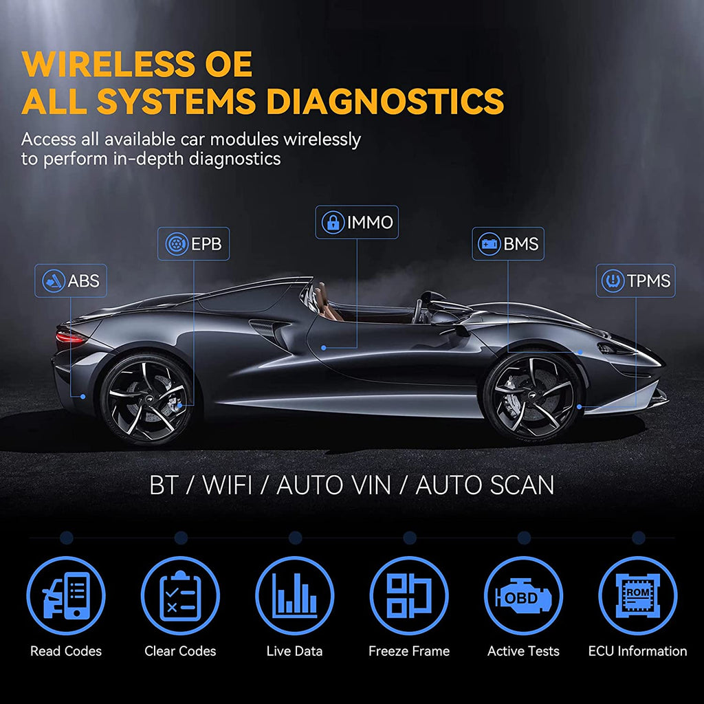 XTOOL A80 Pro Master with VCI Programmer J2534 supports KC501 KS01 OBD ...