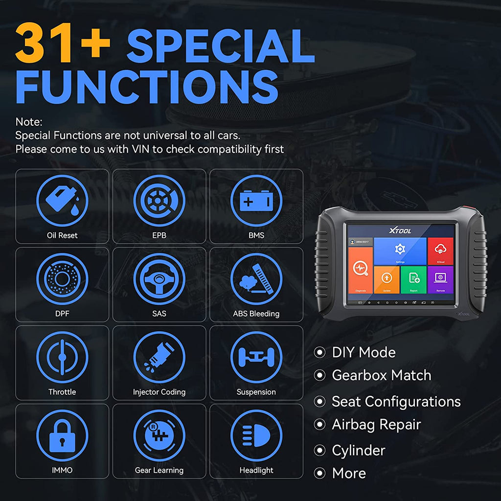 XTOOL A80 Pro Master with VCI Programmer J2534 supports KC501 KS01 OBD ...